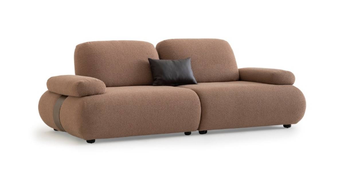 Canapea fixa 3 locuri FRANKA cu 2 spatare reglabile, personalizabil ...